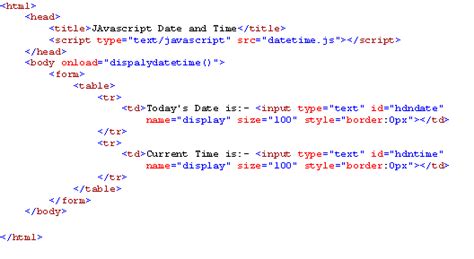 Display Date And Time Using Javascript Pranav Daves Blog