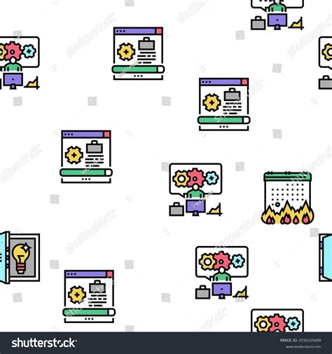 Solution Business Problem Task Vector Seamless Stock Vector Royalty Free Shutterstock