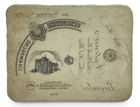 Lot C 1900s Lithograph Stone Printing Plate