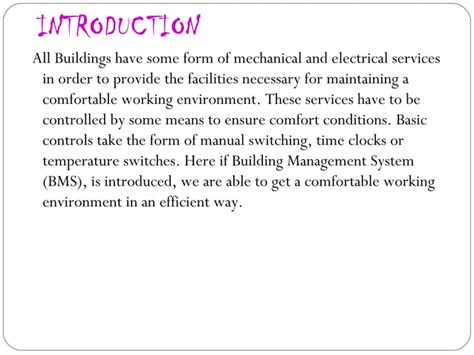Building Management System Bms PPT Indoor Environmental Quality Home Garden