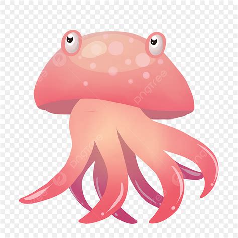 손으로 그린 만화 해양 생물 문어 무료 일러스트 Png 문어 손으로 그린 만화 Png 일러스트 및 Psd 이미지 무료
