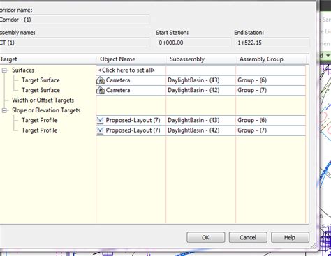 Corridor Problem Target Options Autodesk Community