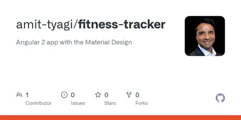 GitHub Amit Tyagi Fitness Tracker Angular App With The Material Design