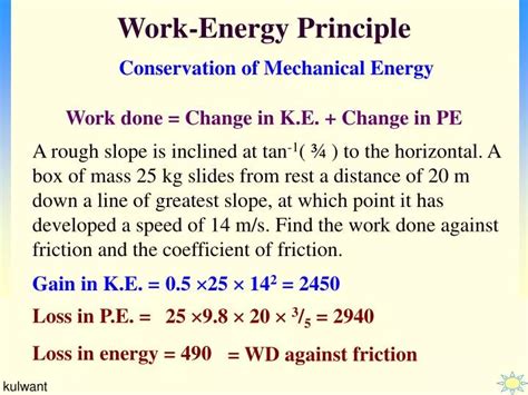 Ppt Work Energy Principle Powerpoint Presentation Free Download Id4848369