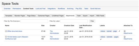 Confluence How Do You Work With Labels On Attachments Confluence