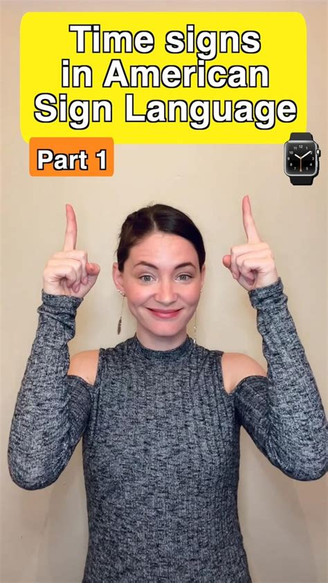 Time Signs In American Sign Language ASL Asl Sign Language American Sign Language Baby