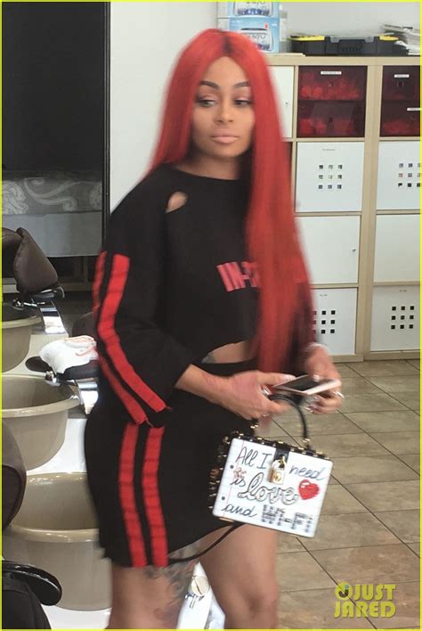 Blac Chyna Rocked Temporary Red Hair This Weekend Photo 3972981