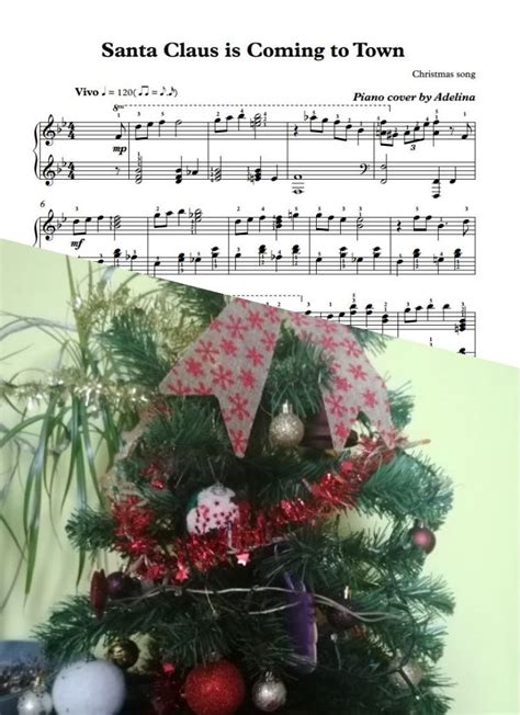 Santa Claus Is Coming To Town Piano Sheet Music