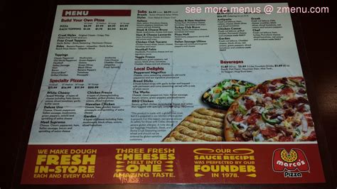 Online Menu Of Marcos Pizza Restaurant Saint Albans West Virginia
