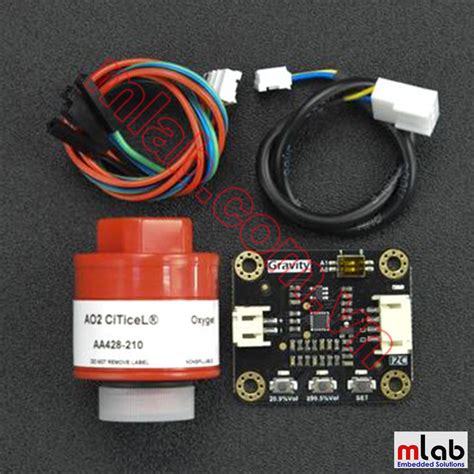 Cảm biến đo khí Oxy trong không khí 0 100 Vol I2C Electrochemical Oxygen Sensor DFRobot