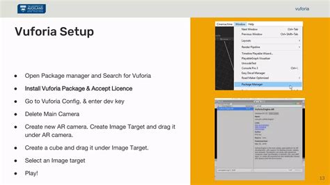 Introduction To Unity And Vuforia For Augmented Reality And Image Tracking Ppt