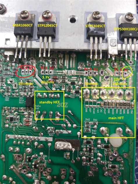 Dell 275w Psu All Output Rails Are Shorted Even Taking All Mosfets Out