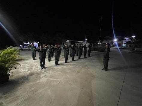 កម្លាំងនៃអធិដ្ឋាននគរបាលស្រុកស្វាយជ្រំ ប្រជុំជួរត្រួតពិនិត្យកម្លាំងនៅក្នុងអធិការដ្ឋាននគរបាលស្រុក