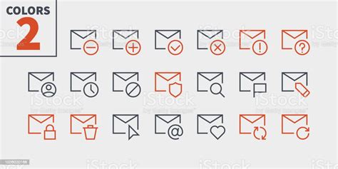 이메일 Ui 픽셀 완벽 한 잘 만들어진 벡터 선 아이콘 48 X 48 24 X 24 그리드 웹 그래픽 및 편집 가능한 획 애플 리 케이 션에 대 한 준비 간단한 최소한의