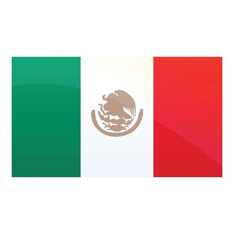 Mexican National Flag Icon Cartoon Style 14225447 Vector Art At Vecteezy