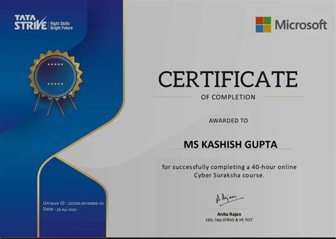 Cybersecurity Microsoft Continuouslearning Kashish Gupta