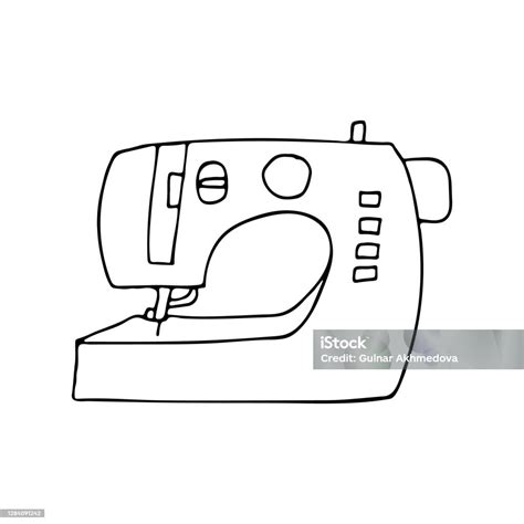 벡터에 낙서 전기 재봉틀 아이콘 벡터에서 손으로 그린 전기 재봉틀 아이콘 벡터의 낙서 재봉틀 일러스트레이션 기계류에 대한 스톡 벡터 아트 및 기타 이미지 Istock