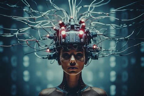 Premium Photo Photo Of A Person Wearing A Braincomputer Interface