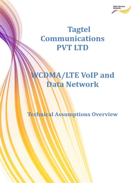 Appendix 1 Tagtel Network Dimensioning And Assumptions V1 Pdf Computer Network Quality