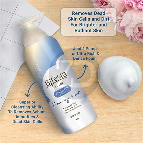 Bifesta Foaming Whip Sebum Brightup Moist Cleansing Foam 180g