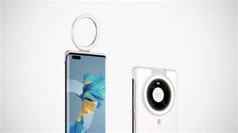 Huawei Mate Pro Case Has A Flip Up Battery Free Selfie Ring Light