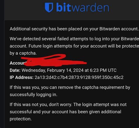 Failed Login Attempt Email What Kind Of Ip Adress Is That Rbitwarden