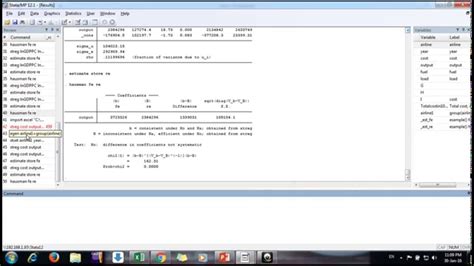 Hausman Test In Stata How To Choose Between Random Vs Fixed Effect