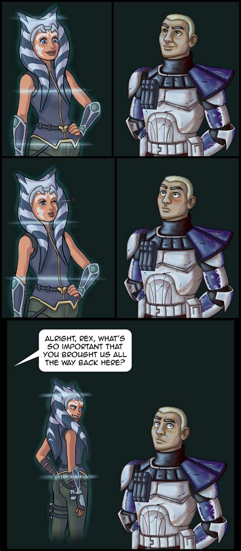 Rex And Ahsoka By Hopelssromanticghost On Deviantart In Star Wars Humor Star Wars Comics
