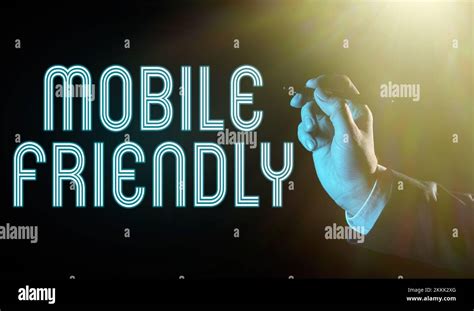 Inspiration Showing Sign Mobile Friendly Business Idea Website Is Designed To Display On A