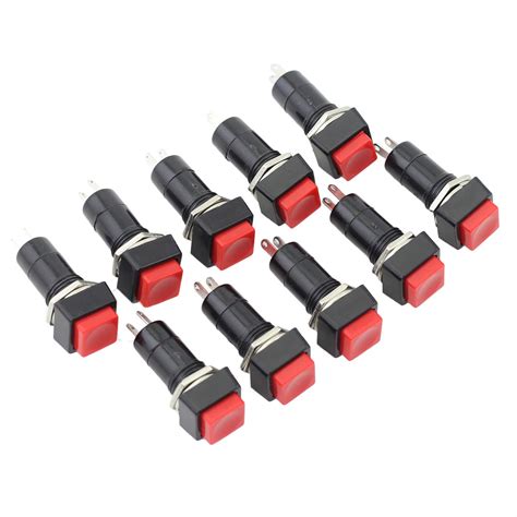 Square Latching Push Button Switch Pack Of 10 Kitronik Ltd