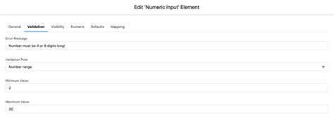 How To Edit Elements Validation Rules For Numeric Elements Smart