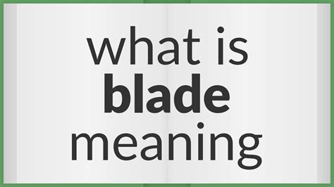 Blade Processor Definition At William Everhart Blog