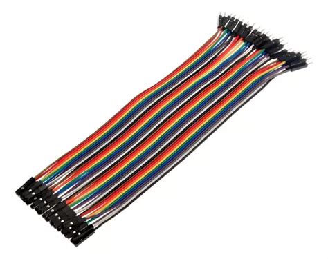 Cabo Wire Jumper 20cm 40 Fios Fêmea Macho Protoboard Arduino Mercadolivre