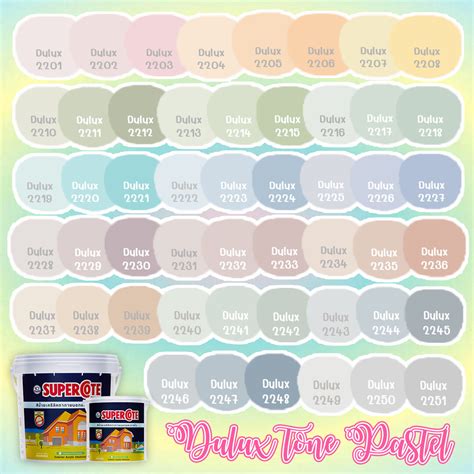 Ici Dulux สีพาสเทล Pastel สีอ่อน 3l สีทาภายใน รุ่น Supercote โทนสีสบายตา สีเย็น สีกันร้อน สีทา