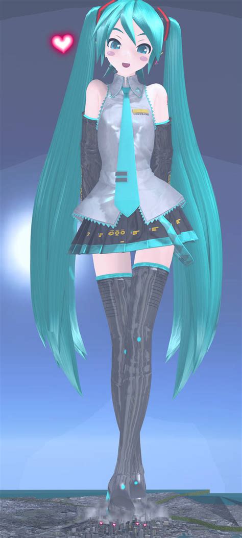 Giantess Hatsune Miku By Ayrtonclimax2nd On Deviantart