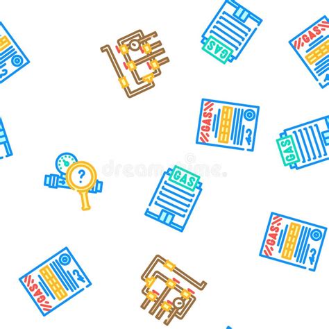 Gas Energy Oil Power Pipeline Vector Seamless Pattern Stock Vector Illustration Of Water