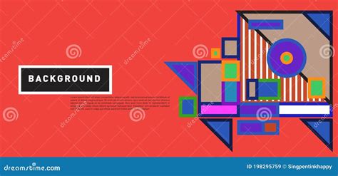 Vector Abstract Colorful Rectangle Background For Banner Stock Vector Illustration Of Banner
