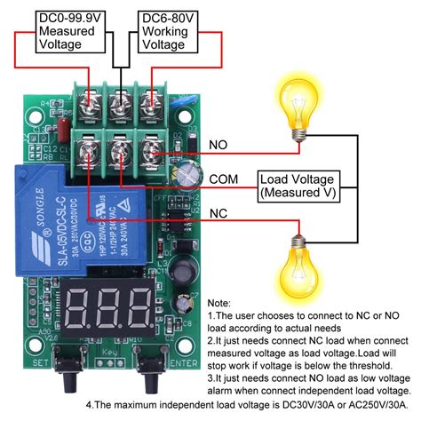 Dc 0 999v Voltage Monitor Module Programmable Relay Switch