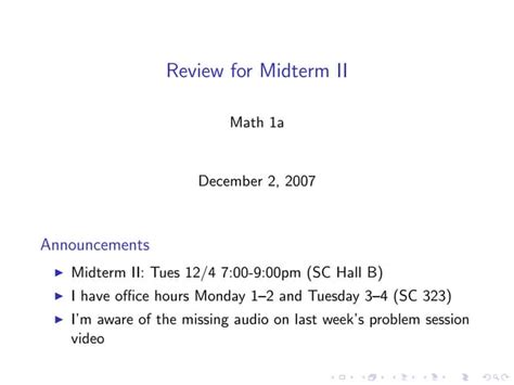 Midterm Ii Review Ppt