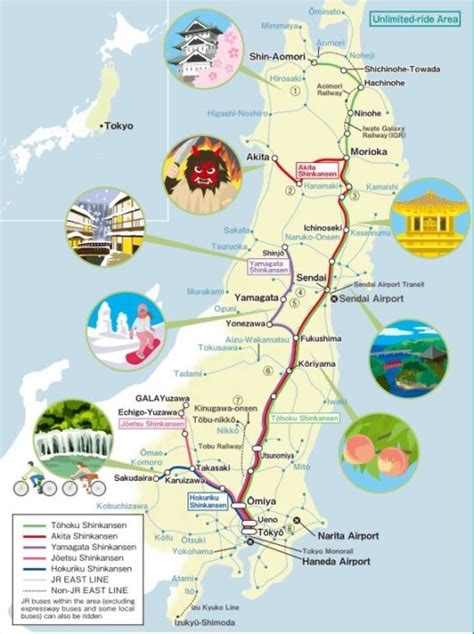 Jr East Pass Tohoku Area 5 Consecutive Days Of Travel