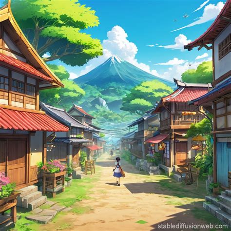 Action Adventure Game In Filipino Village Stable Diffusion Online