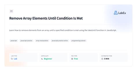 Removing Array Elements Until Condition Is Met Labex