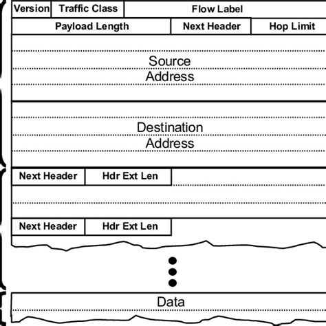 IPv6 Header Structure Download Scientific Diagram