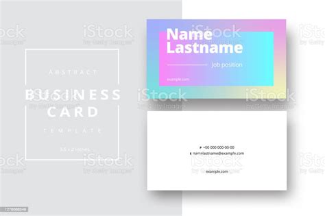 트렌디 한 최소한의 추상 적 명함 템플릿 기하학적 패턴의 현대적인 기업 문구 Id 레이아웃 정보 샘플 이름 텍스트와 벡터 패션