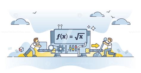 Function Usage For Automated And Smart Process Procedure Outline Concept Vectormine