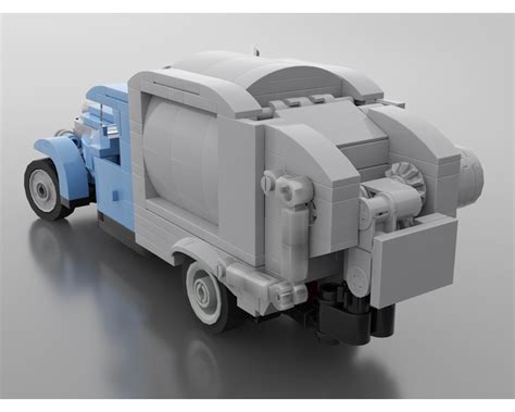 Lego Moc Vintage Garbage Truck By Dongeraldo Rebrickable Build With Lego