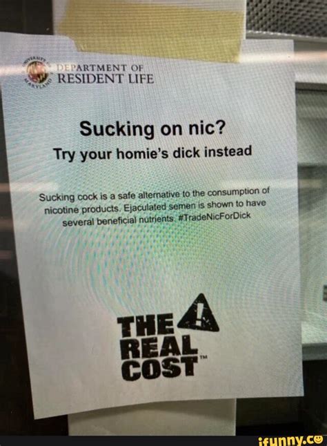 Artment Of Resident Life Sucking On Nic Try Your Homies Dick Instead