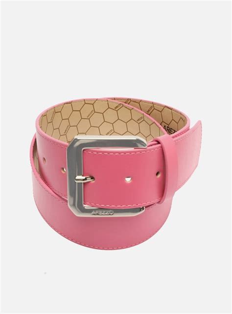 Cinto Rosa Couro Esther Largo Arezzo