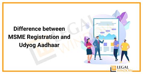 Difference Between MSME Registration And Udyog Aadhaar