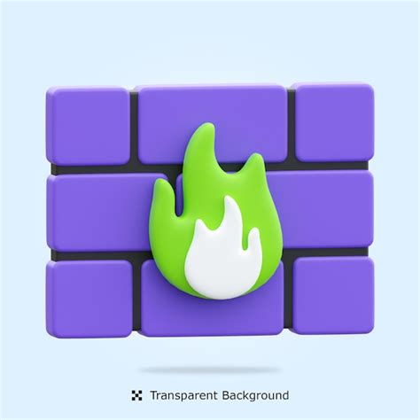 Premium Psd Psd 3d Rendering Of Firewall